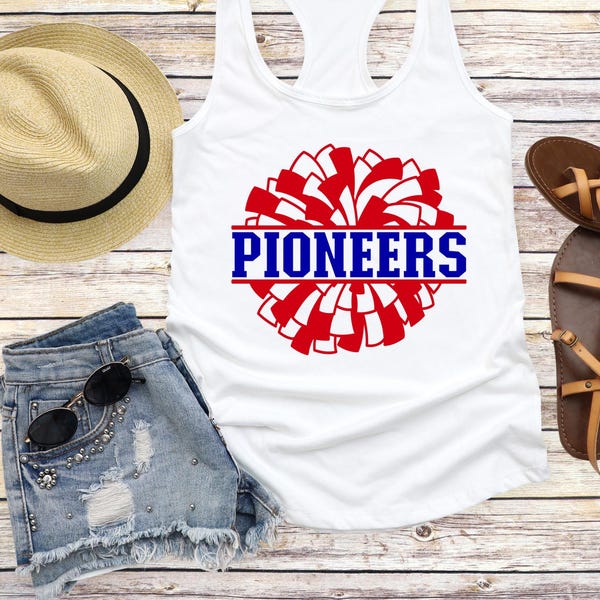 Red Devils Cheer Cheer Team Design Dance Team Design Megaphone Bow PNG ...