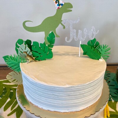 Dinosaur Birthday Cake Topper 1st Birthday First, Bday, Cake Smash ...