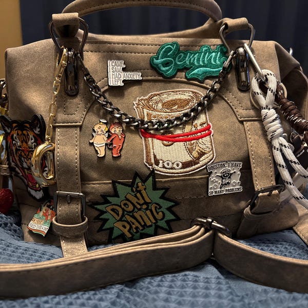 Junk Bag, Vegan Leather Junk Purse, Custom Handbag, Personalized Gift ...