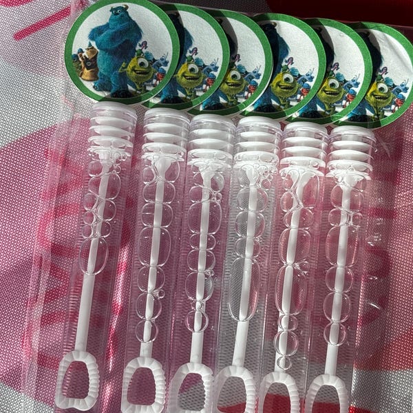 8+ Monsters Inc Bubble Wands - Monsters Inc Favors - Bubbles Favors ...