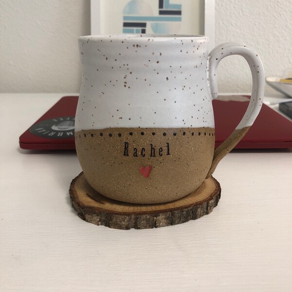 Handmade Personalized Pottery Mug: Custom Ceramic Mug, Made to Order - Etsy