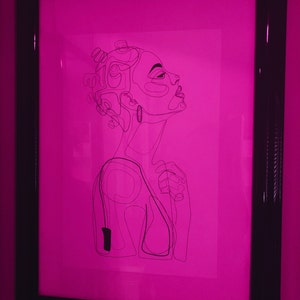 Abstract Sad Face Printable One Line Drawing Print Drawn | Etsy