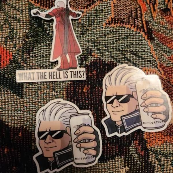 Dante Devil May Cry Meme Sticker Funny Waterproof Glossy Decal Laptops ...