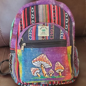 Unique Design Himalaya Hemp Backpack Small Backpack Hippie Backpack ...