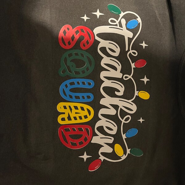 Teacher Squad Svg, Christmas Svg, Christmas Lights Cut Files, Holidays ...