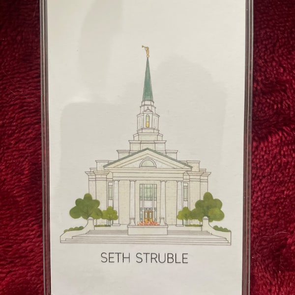 Custom LDS Temple Recommend Holder - Etsy