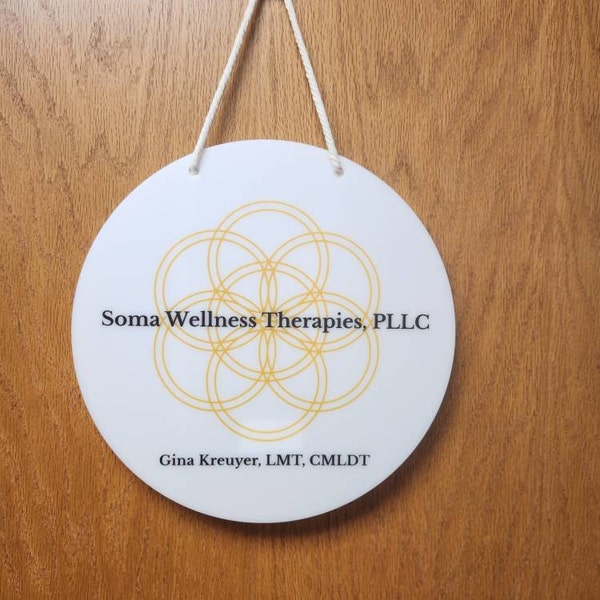 Arched QR Code Social Media Sign 6x7.75 Scannable Table Desk Signage ...