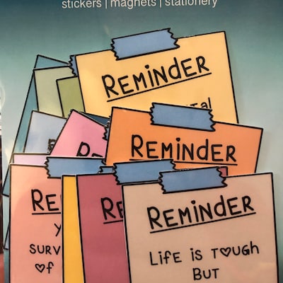 Mental Health Sticky Note Stickers / Mental Health Reminder Stickers ...