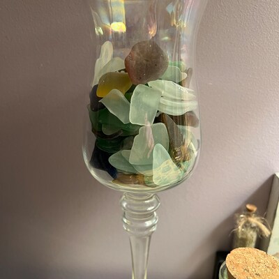 Large Sea Glass Beach Glass Ocean Tumbled Sea Glass Frosty Sea Glass ...