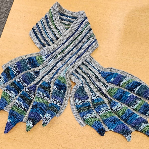 CROCHET PATTERN: Embossed Phoenix Scarf - Etsy