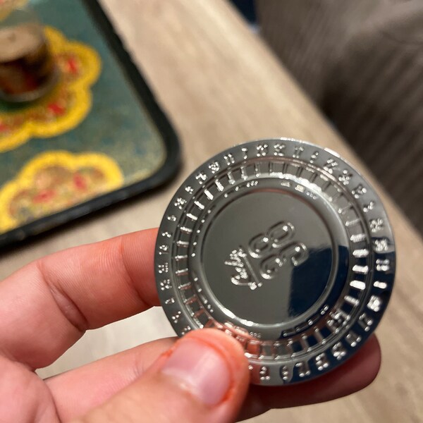 Fallout Platinum Poker Chip Lucky 38 - Etsy