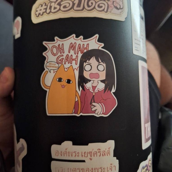 Azumanga Daioh OH MY GAH Osaka and Flying Chiyo Sticker - Etsy