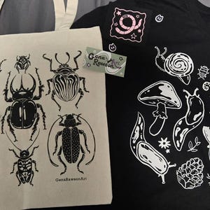 Mushroom Slug Forest Bug Screen Printed Tshirt - Etsy Canada