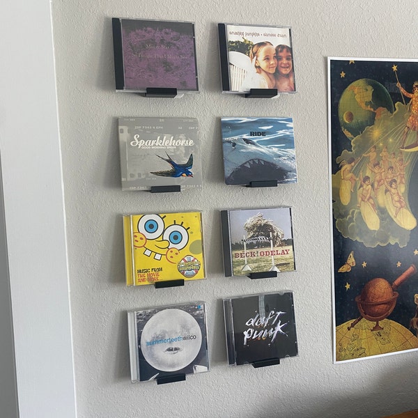 Compact Disc CD Display Wall Floating Mount Shelf - Etsy
