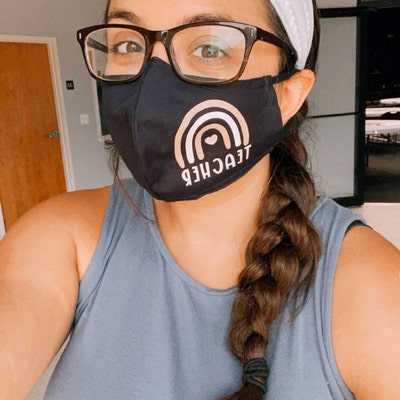 Teacher Face Masks - Etsy