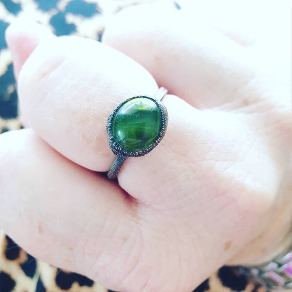 Purple Ring, Snake Ring, Copper Ring, Elven Jewelry, Witchy Ring ...