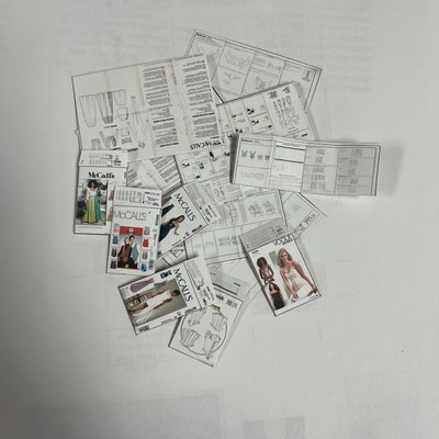 Miniature Sewing Patterns 1:12th Scale Sewing Pattern Sleeve and ...