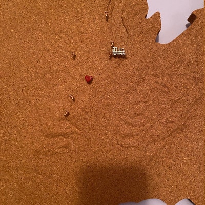 Gold Train Push Pins, Golden Locomotive Pushpin, Antique Style, Solid ...