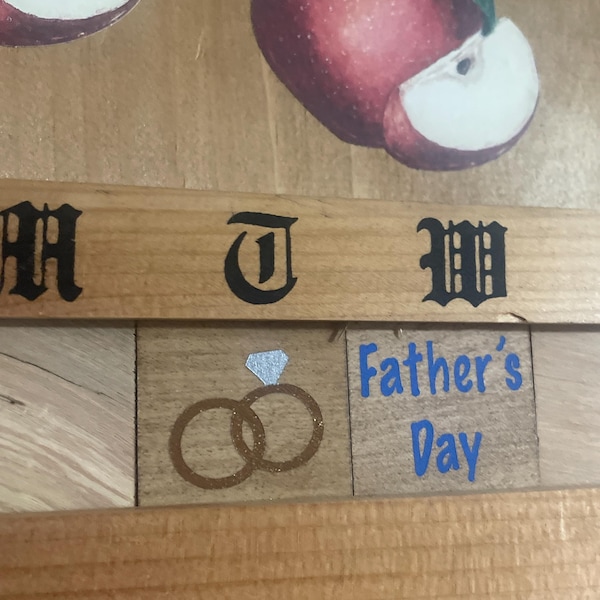 Personalized Calendar Tiles - Etsy