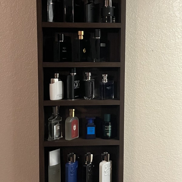 Perfume & Cologne Display Rack | Wall-mounted Organizer for Bottles ...