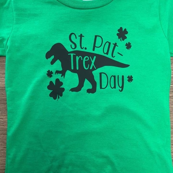 St Patricks Kids Svg, Dinosaur St Patricks Day Shirt, Dinosaur St ...