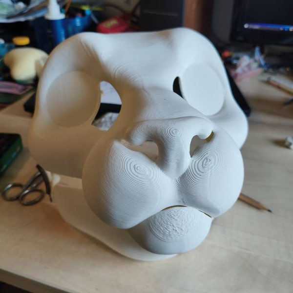 Feline Realistic Head Base (3D Printed) - Etsy