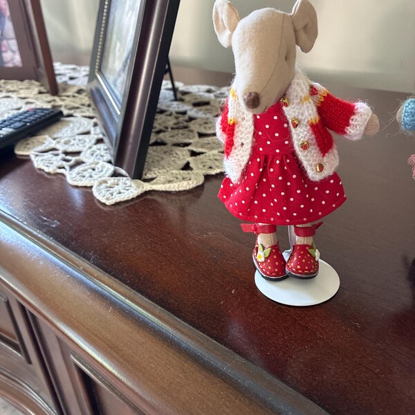 Cotton Dress With Stars for Mouse 12 Cm ( 5 In) Mouse 5 in Clothes Mice ...
