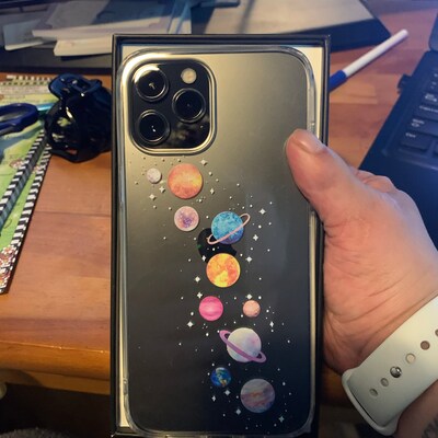 Galaxy Planets Phone Case Space Cover for iPhone 15 14 13 Pro Max 12 ...