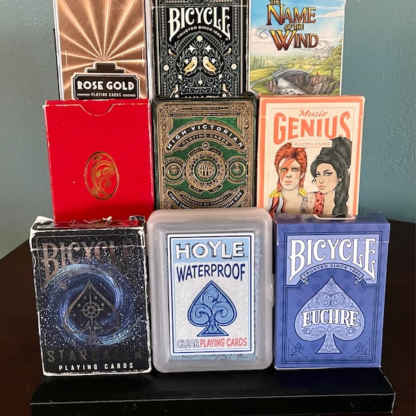 Two-deck Step Poker Card Stand / Playing Card Display / Shelf / Holder ...