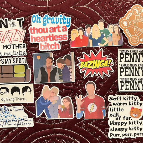 The Big Bang Theory Inspired Sticker Set - Etsy