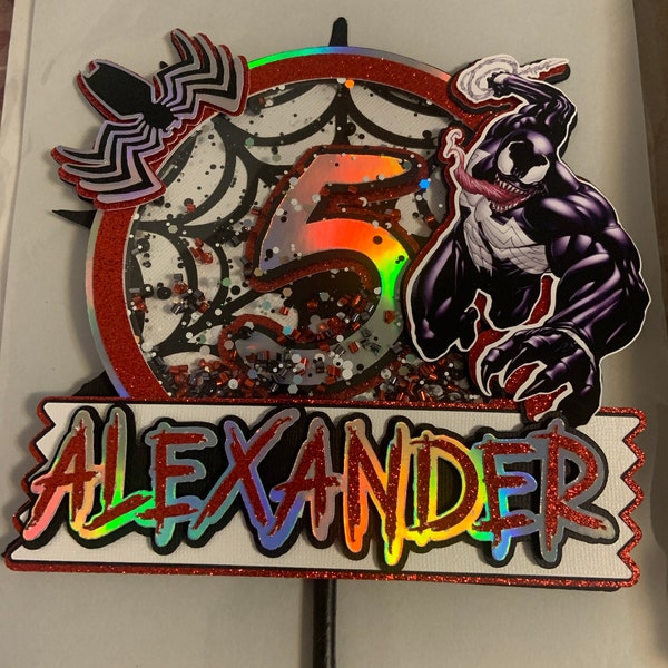 Personalized Venom Cake Topper | Venom Cake Decor - Etsy