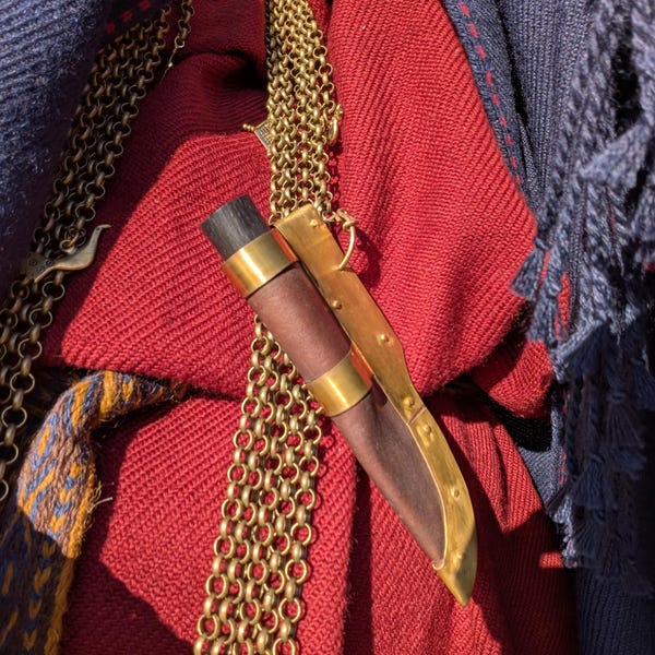 Small Medieval Neck Knife With Scabbard - Etsy