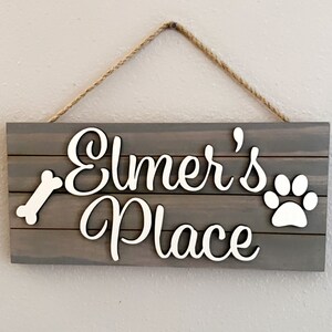 Dog Name Sign 3D Dog Name Sign Custom Dog Name Sign - Etsy
