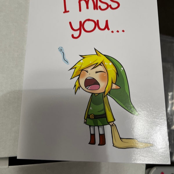 Legend of Zelda Nerdy Boyfriend Girlfriend Greeting Card Nintendo Gamer ...