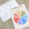 Days of the Week Wheel, Printable Montessori Calendar, Toddler ...