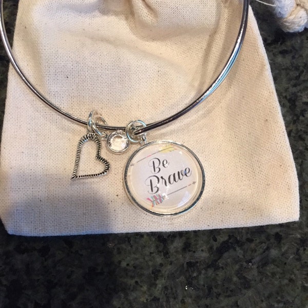 Be Brave Bangle Bracelet - Etsy