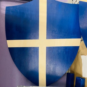 Unfinished Wooden Shield Shape Soldier Knight Craft From 1 up to 46 DIY ...