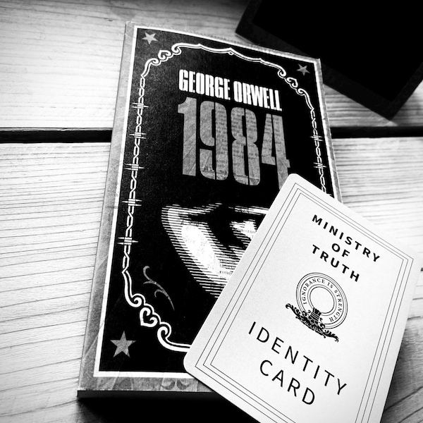 George Orwell's 1984 Bookmark - Winston Smith's Employee ID - Etsy