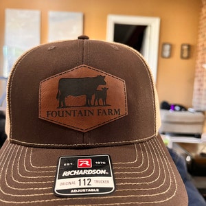 Richardson Trucker Hat W/ Laser Engraved Patch American - Etsy