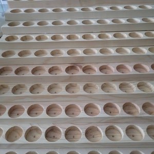 Wooden Display Rack for Fragrance or Essential Oils 10 Row Bottle ...