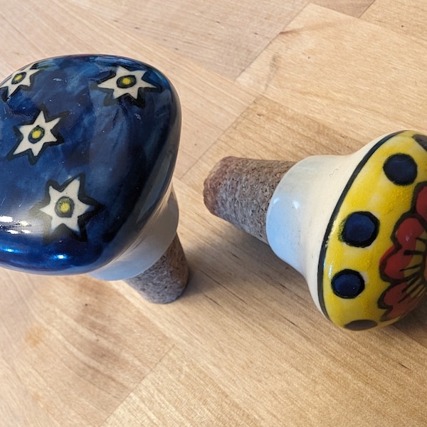 Mixed Designs Ceramic Hand Painted Assorted Wine Bottle Stopper ...