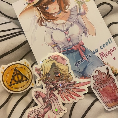 Mercy Zombie Doctor Overwatch 2 Sticker Holographic Vinyl Sticker 4 ...