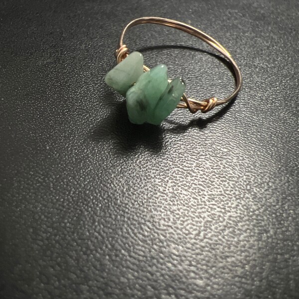 Emerald Crystal Ring- Made to Order. Raw Natural Authentic Genuine ...