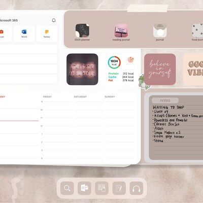 IPhone & iPad Wallpaper Icons Theme Pack iPhone Icons iPad Planner ...