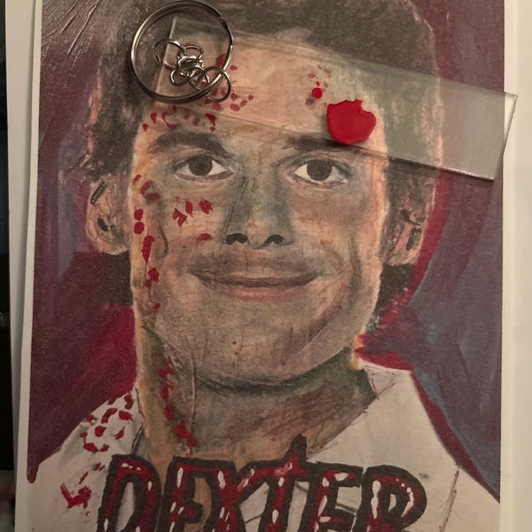Dexter Blood Splatter Coasters | Glass Coasters | Hand Painted Coasters ...