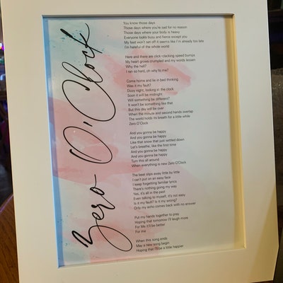 BTS Zero O'clock Lyrics, Prints Poster digital Download Korean Quotes ...