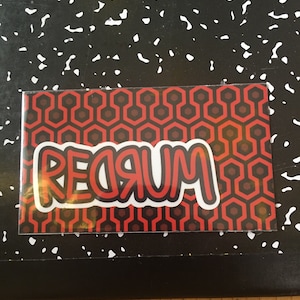 REDRUM Translucent Vinyl Sticker - Etsy