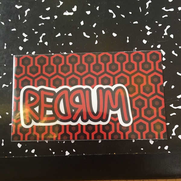 REDRUM Translucent Vinyl Sticker - Etsy