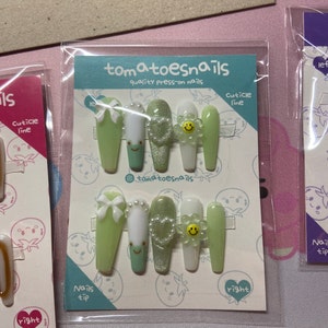 Little Froggy Nails , Sweet Frog Nails , Kawaii Jelly Green Frog Nails ...