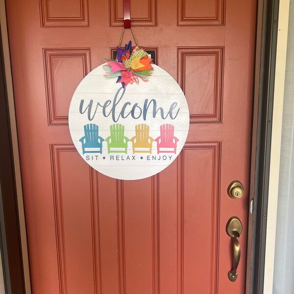 Welcome to Our Home, New Homeowner Sign, Welcome Door Hanger, Welcome ...